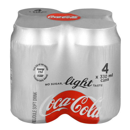 Coca-Cola Light Can 330ml x 4 | PnP