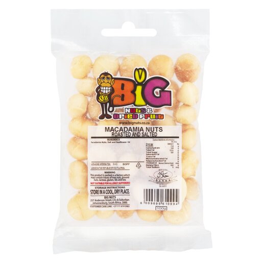Big Nuts Roasted & Salted Macadamia 100g | PnP