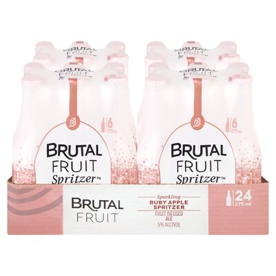 Brutal Fruit Ruby Apple Spritzer 24 x 275ml | PnP