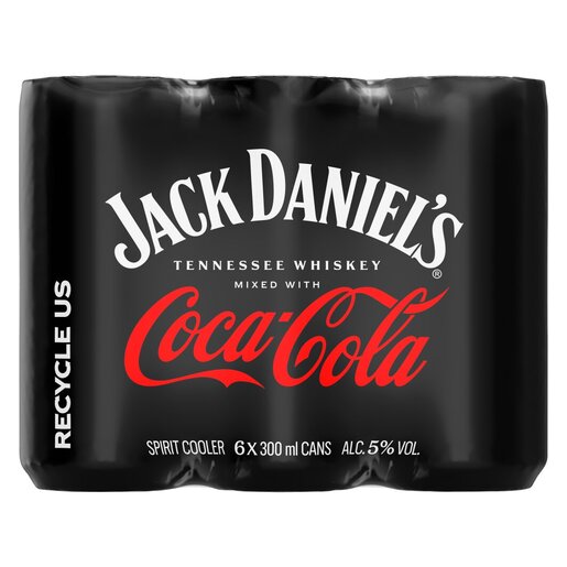 Jack Daniel's Coca-Cola Spirit Cooler 6 x 300ml | PnP