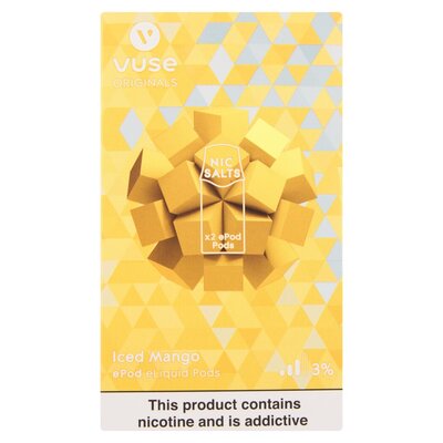 Vuse E-Pod Rich Tobacco 3% Nicotine Salt E-Liquid Replacement Pods 2 ...