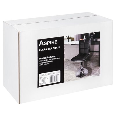 Aspire Clara Black Single Barstool Seat Checker | Smart Price Specials ...