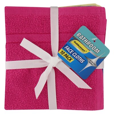 Goldenmarc Facecloths Bright Colours 10 Pack | PnP