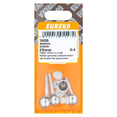 Eureka Mirror Screw 4 x 25mm 4 Pack | Smart Price Specials | PnP Home