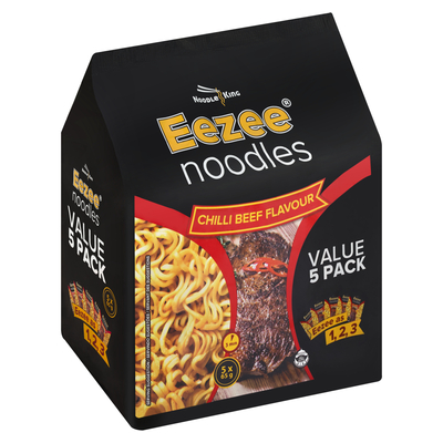 Eezee Noodles Chilli Beef Flavour Noodles 5 x 65g | PnP