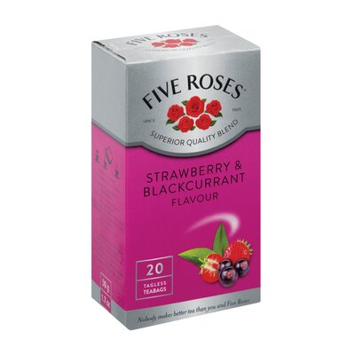 Five Roses Strawberry & Blackcurrent 20 Pack | PnP