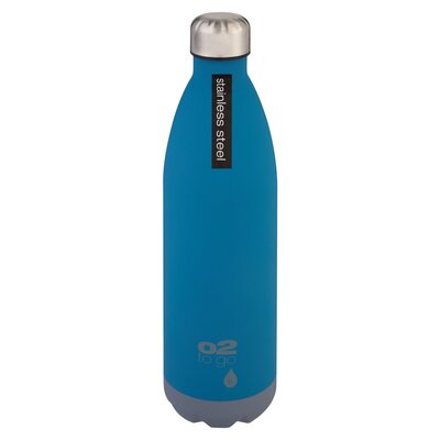 O2 To Go Assorted Stainless Steel Double Wall Bottle 1L | PnP