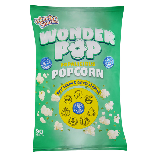 Wonder Pop Popalicious Sour Cream & Chives Flavour Popcorn 90g | PnP