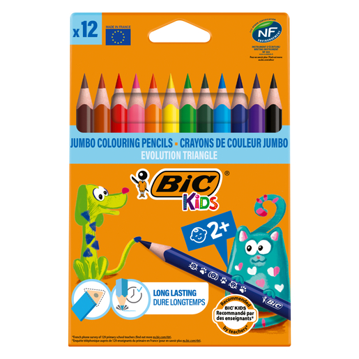 BIC Triangle Colour Pencils 12 Pack | PnP