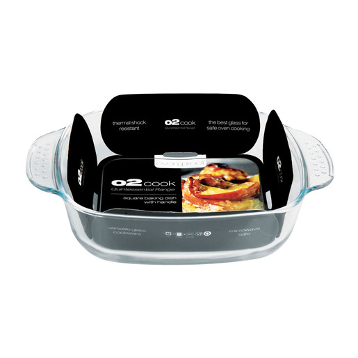O2 Cook Sqaure Baking Disk With Handles 1.7l | PnP