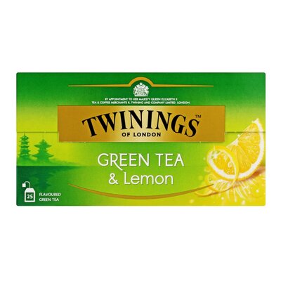 Twinings Green Tea & Lemon Tea Bags 25 Pack | PnP