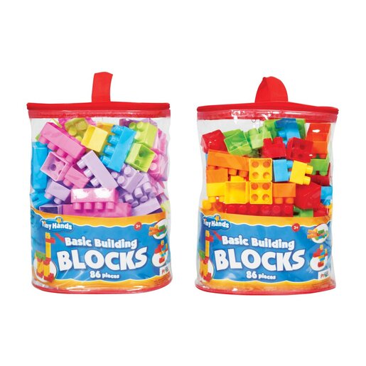 Htic Tiny Hands Building Blocks 86 Piece In Carry Bag | PnP