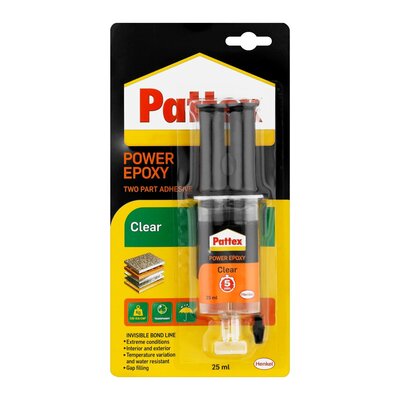 Pattex Power Epoxy Clear Syringe Glue 25ml | PnP