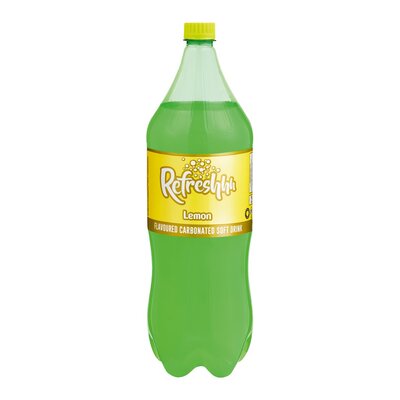 Refresh Lemon Crush Flavoured Carbonated Soft Drink 2L | PnP