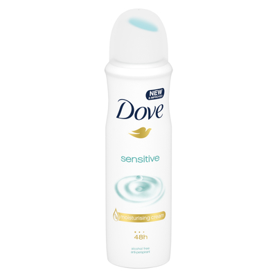 Dove Sensitive Antiperspirant Deodorant Body Spray 150ml | Smart Price ...