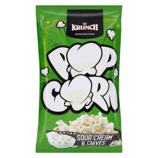 Krunch Sour Cream & Chives Popcorn 12 x 80g | PnP