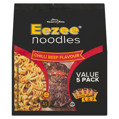 Eezee Noodles Chilli Beef Flavour Noodles 5 x 65g | PnP