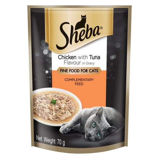 Sheba Chicken With Tuna Flavour Gravy Cat Food 70g | PnP