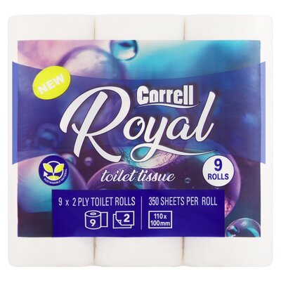 Correll Royal 2 Ply Virgin Toilet Paper 9 Pack | PnP