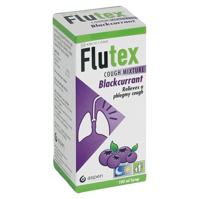 Flutex Cough Mixture Blackcurrent 100ml | PnP