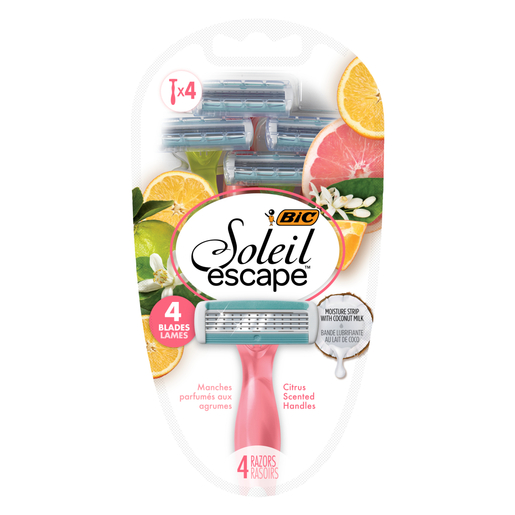 Bic Soleil Escape Citrus Scented Blade Razor 4 Pack | PnP