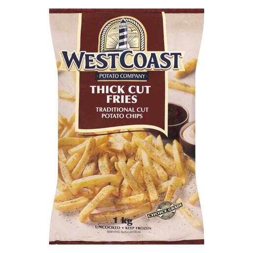 West Coast Thick Cut Fries 12mm 1Kg | PnP