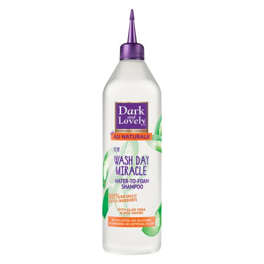 Dark & Lovely Au Naturale Wash Day Miracle Water To Foam Shampoo 500ml ...