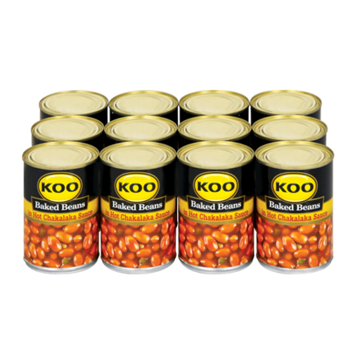Koo Baked Beans Hot Chakalaka 410g x 12 | PnP