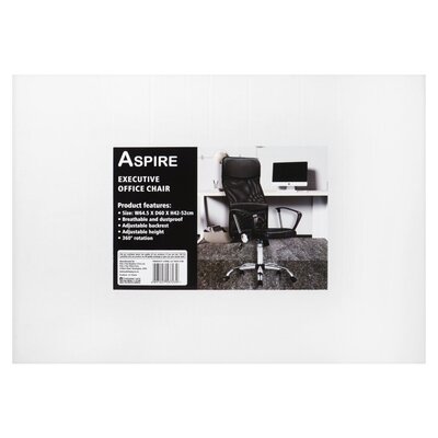Aspire Black Executive Office Chair Seat | PnP
