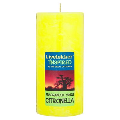 Livelekker Citronella Large Pillar Candle | PnP