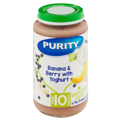 Purity Jar Banana & Berry with Yoghurt 250ml from 10 Months | PnP