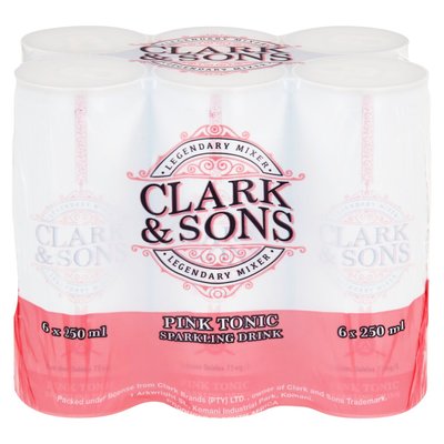 Clark & Sons Pink Tonic Mixer 250ml x 6 | PnP