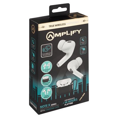 Amplify Note X True Wireless Earphones with Charging Case Black | PnP