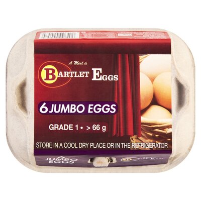 Bartlet Jumbo Eggs 6 Pack | PnP