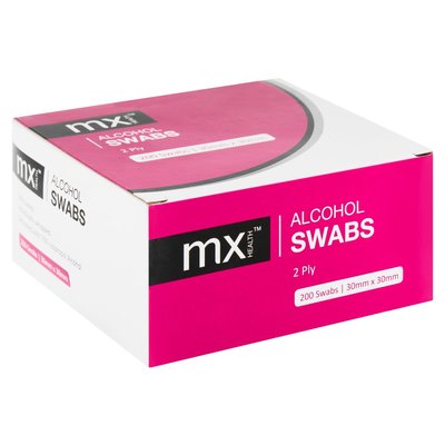 Mx Health Alcohol Swabs 200 Pack | PnP
