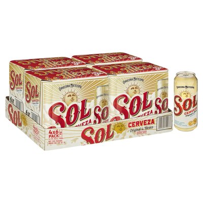 Sol Premium Lager Beer Cans 24 x 500ml | PnP