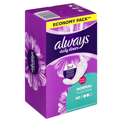 Always Scented Normal Pantyliners 40 Pack | PnP