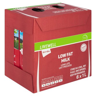 PnP UHT Low Fat Milk 6 x 1L | PnP
