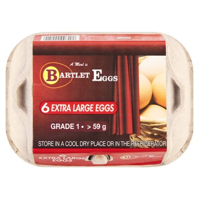 Bartlet Extra Large Eggs 6 Pack | PnP