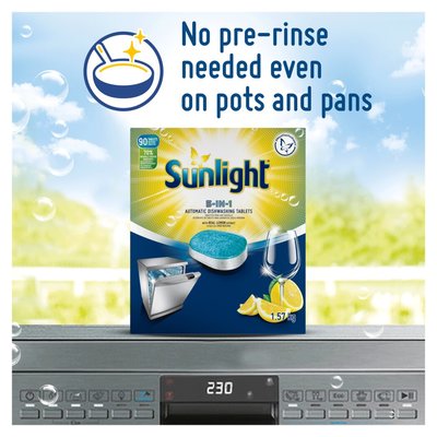 Sunlight 5-In-1 Automatic Dishwashing Tablets 90 Pack | PnP
