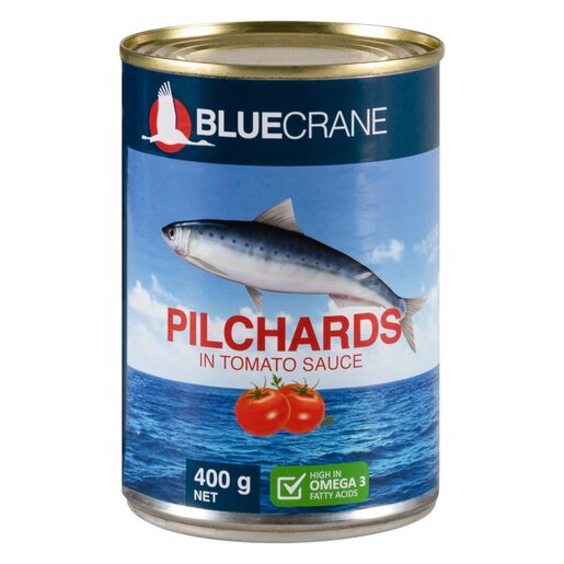 Blue Crane Pilchards In Tomato Sauce 400g x 12 | PnP