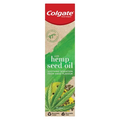 Colgate Natural Hemp Seed Oil, Soothing Toothpaste 75ml | PnP