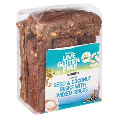 PnP Live Well Seed & Coconut Rusks With Mixed Spices 250g | PnP