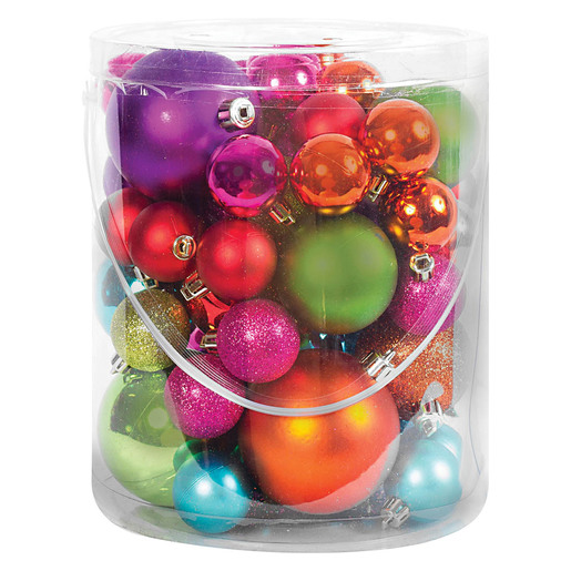 Santa's Village Bauble Bucket 50 Piece | PnP