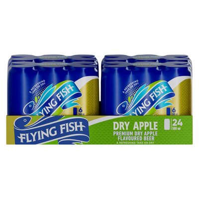 Flying Fish Dry Apple Can 24 x 500ml | PnP