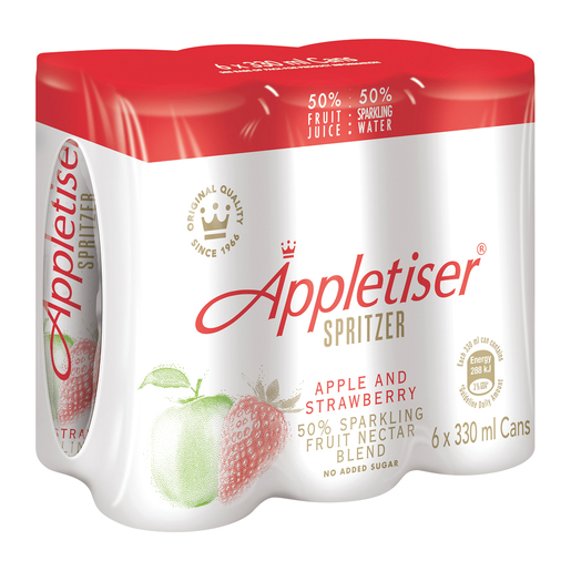 Appletiser Spritzer Apple & Strawberry 330ml x 6 | PnP
