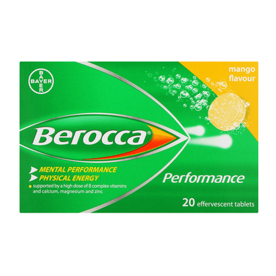 Berocca Effervescent Mango 20 Pack | PnP