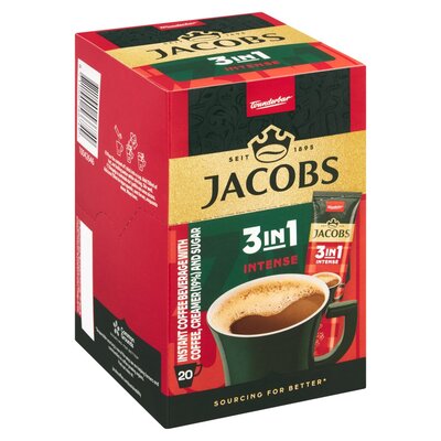 Jacobs Intense 3-In-1 Instant Coffee 20 x 11.1g | PnP