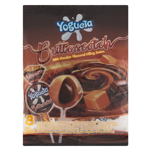 Yogueta Butterscotch Lollipops 8 Pack | PnP