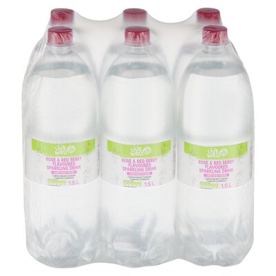 Live Well Rose & Red Berry Flavoured Sparkling Drink 1.5L x 6 | PnP